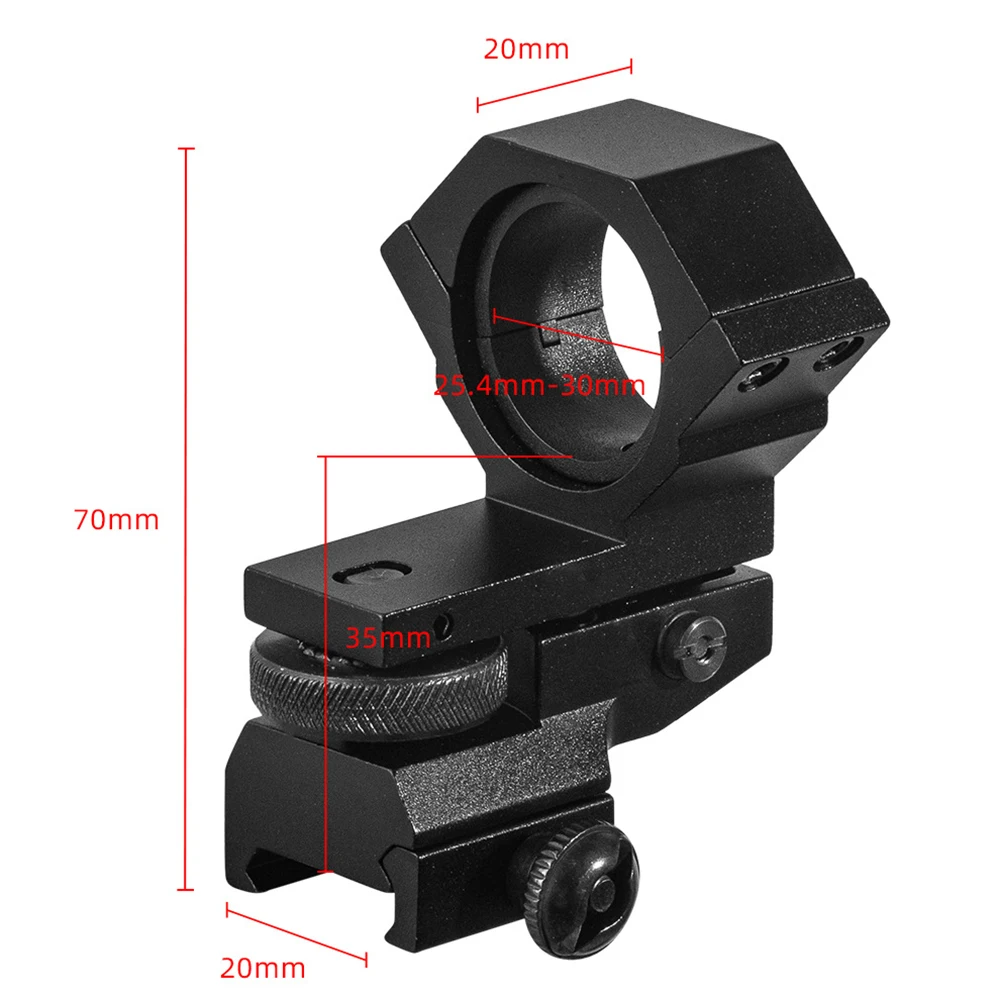 Airsoft Rifle AR Adjustable Rifle Scope Mounts Rail 20mm Fixed 30mm ...