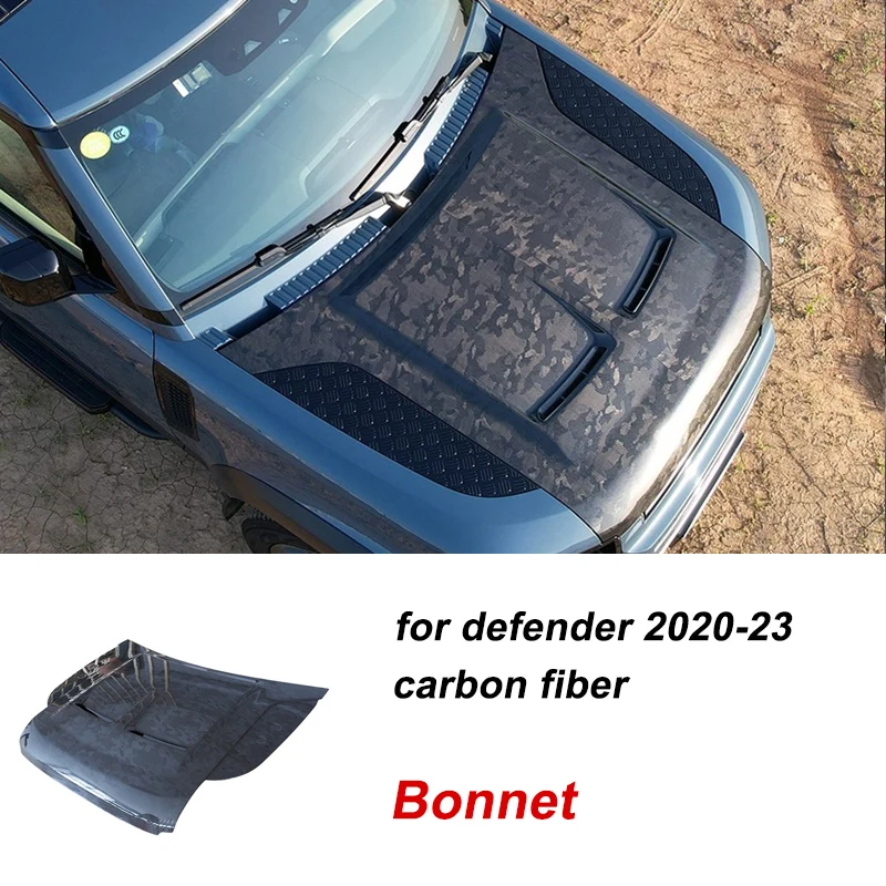 Body-Kits-Carbon-Fiber-Bonnet-for-Land-Rover-Defender-90-110-2020-2023 ...