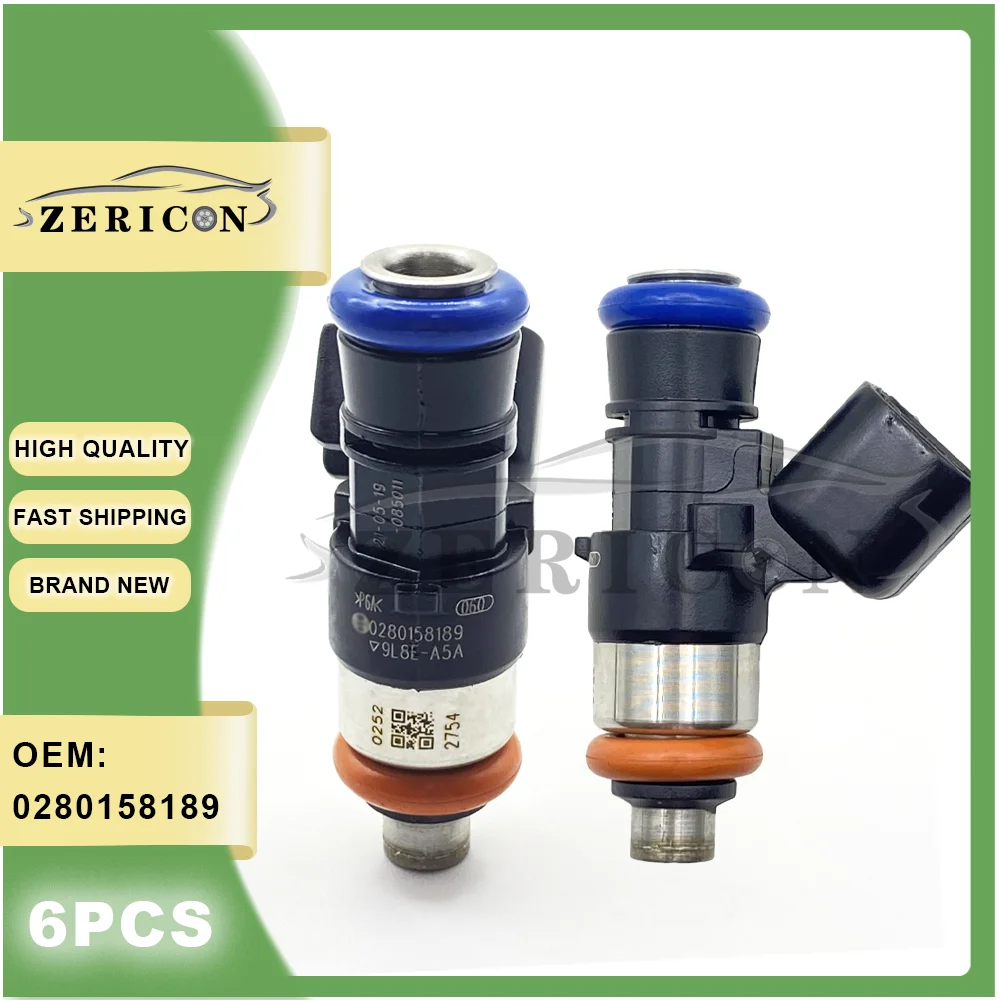6pcs-lot-Fuel-injector-Nozzle-0280158189-9L8Z9F593A-For-ESCAPE-FUSION ...