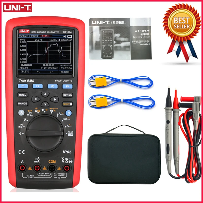 UNI-T-UT181A-True-RMS-Data-Recording-Digital-Multimeter-Trend-Capture ...