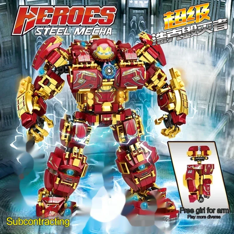 Superheroes-Avengers-Iron-Man-Hulkbuster-Steel-Mecha-Action-Figures ...
