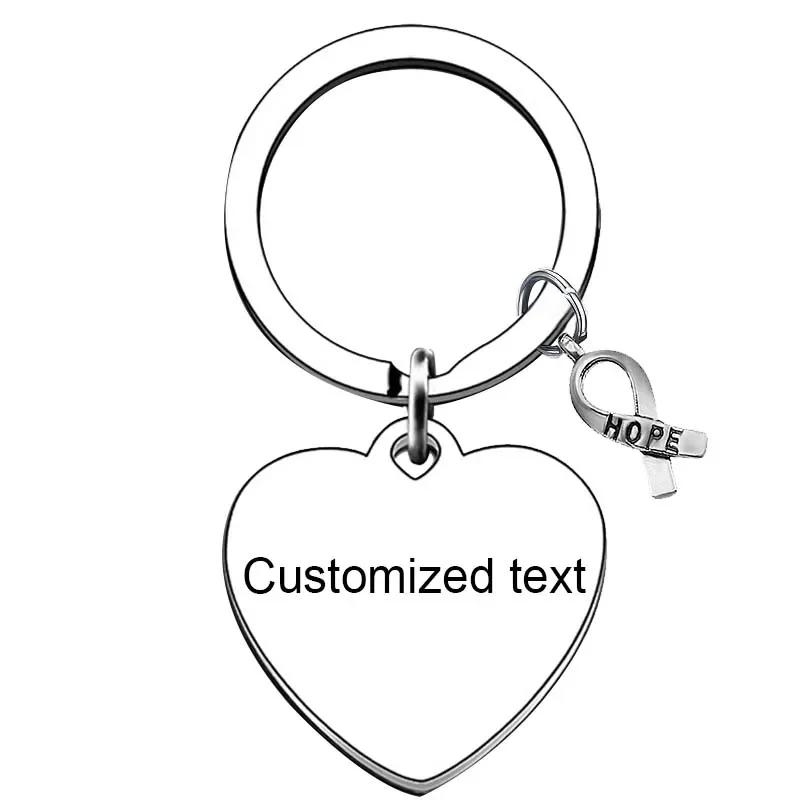 Personalized-Custom-Keychain-Breast-Cancer-Awareness-Gifts-Key-Chain ...