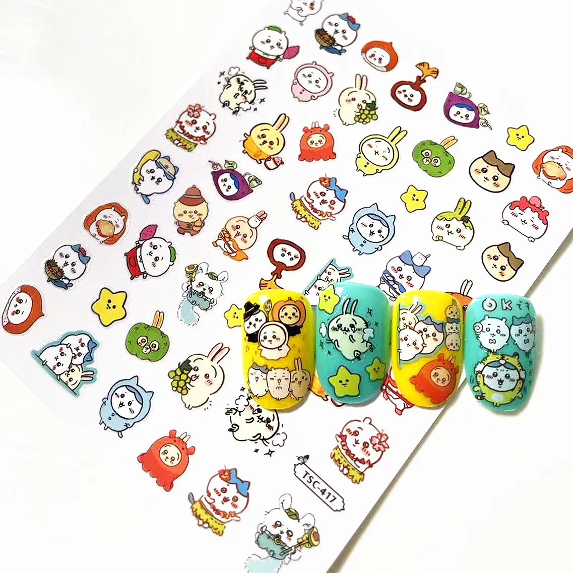 Newest-TSC-394-Cute-Dog-or-Cat-Designs-3d-Nail-Art-Sticker-Decal-Stamp ...