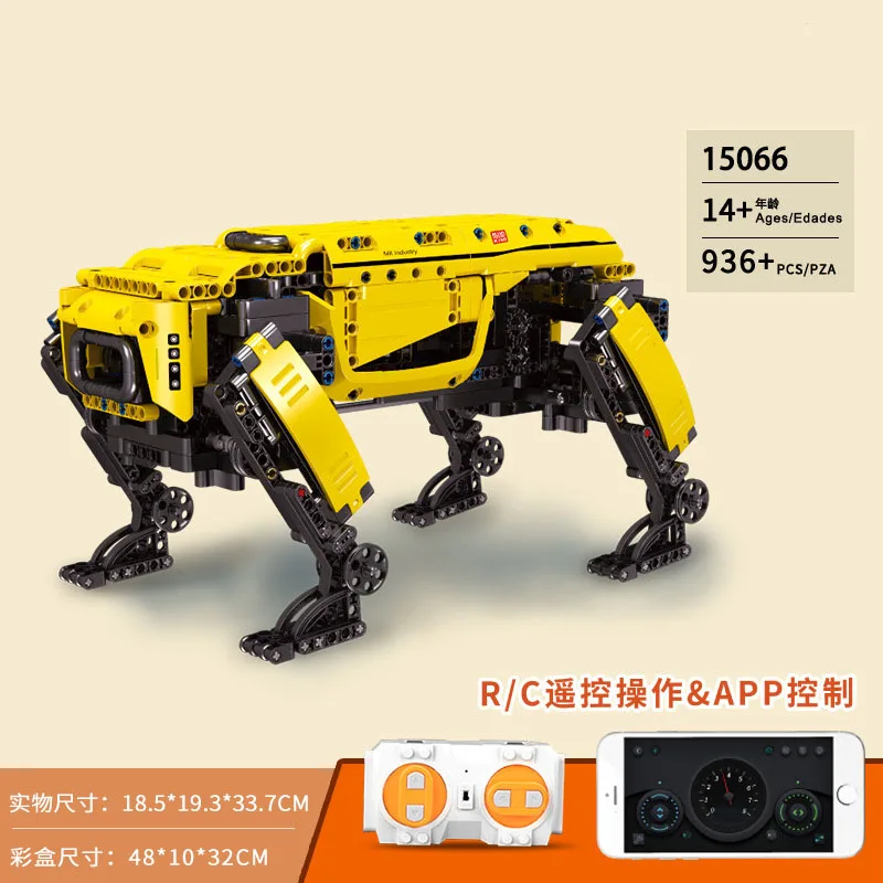 DIY-Mechanical-Power-Program-Robot-Building-Block-Remote-RC-Electric-Multifunctional-Mechanical ...