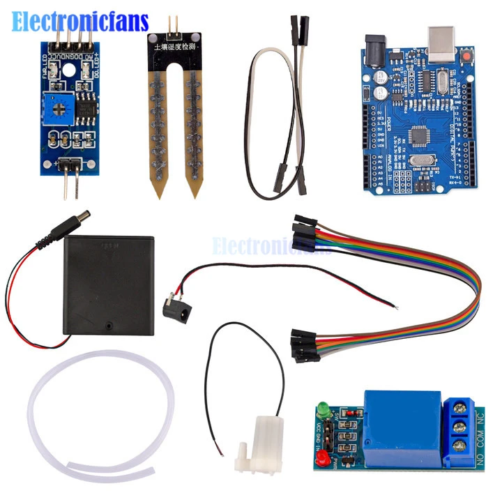 Kit de riego automático Atmega328p CH340G, detección inteligente de ...