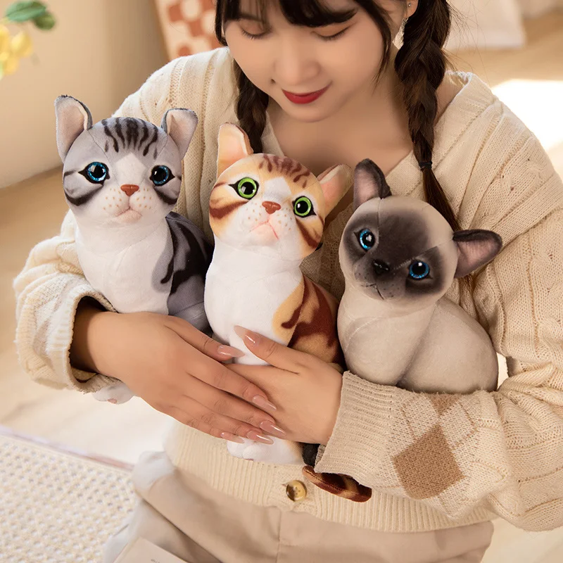 25cm-Simulated-Siam-Cats-Doll-Plush-Toy-Stuffed-Soft-Plushie-Lifelike ...