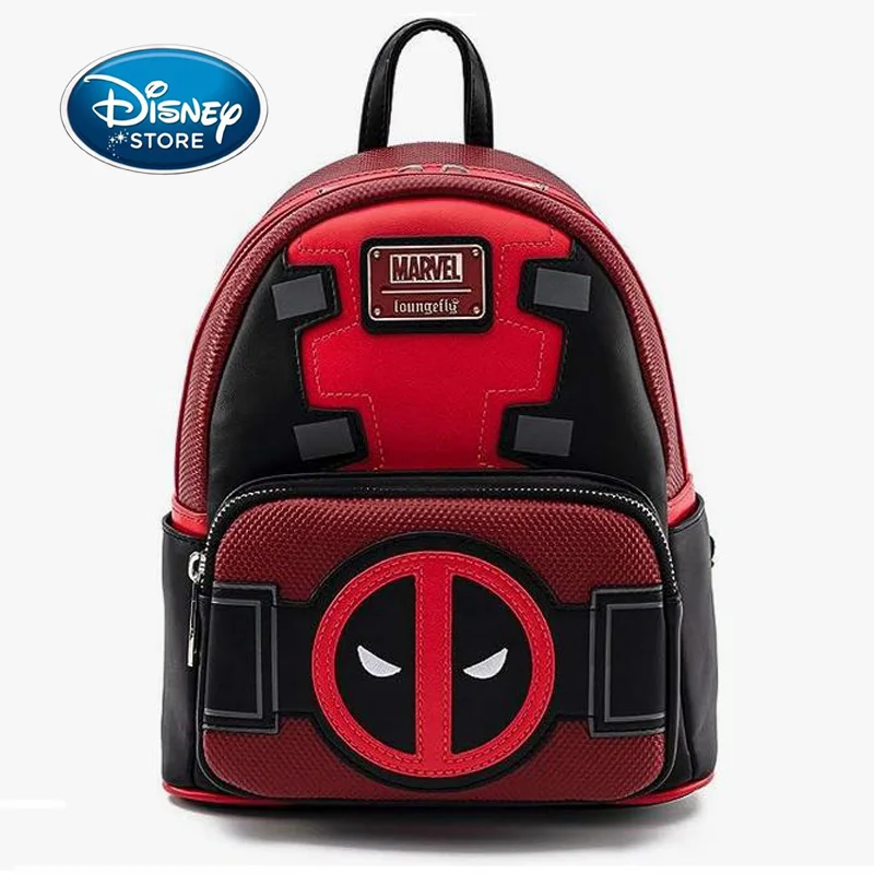 Disney-Cartoon-Deadpool-Womens-Backpack-Leather-Double-Strap-Shoulder ...