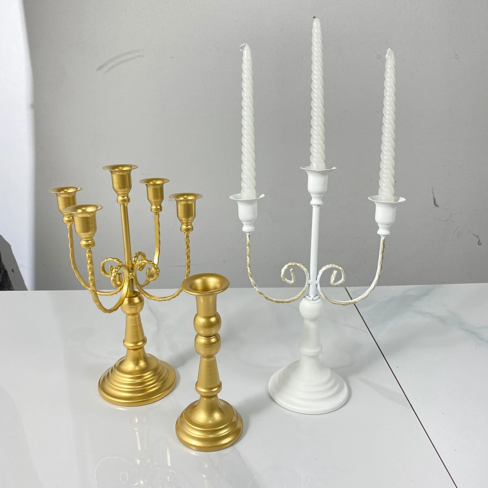 Candelabro-de-Metal-centro-de-mesa-Simple-y-elegante-candelabro-para ...