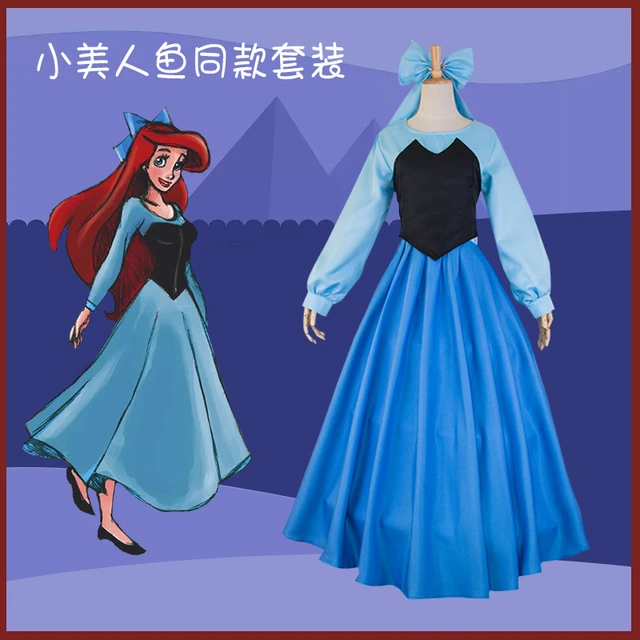 Little Mermaid Blue Bow Dress