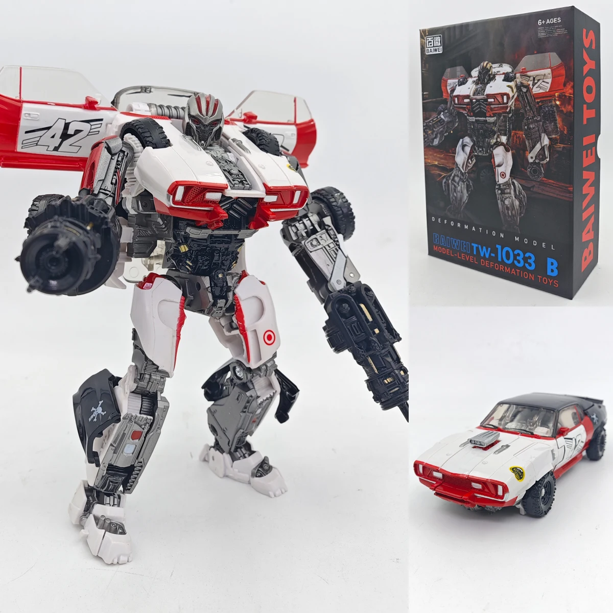 BAIWEI Transformation TW1033B 15.5cm TW-1033B White Version Dropkick KO ...