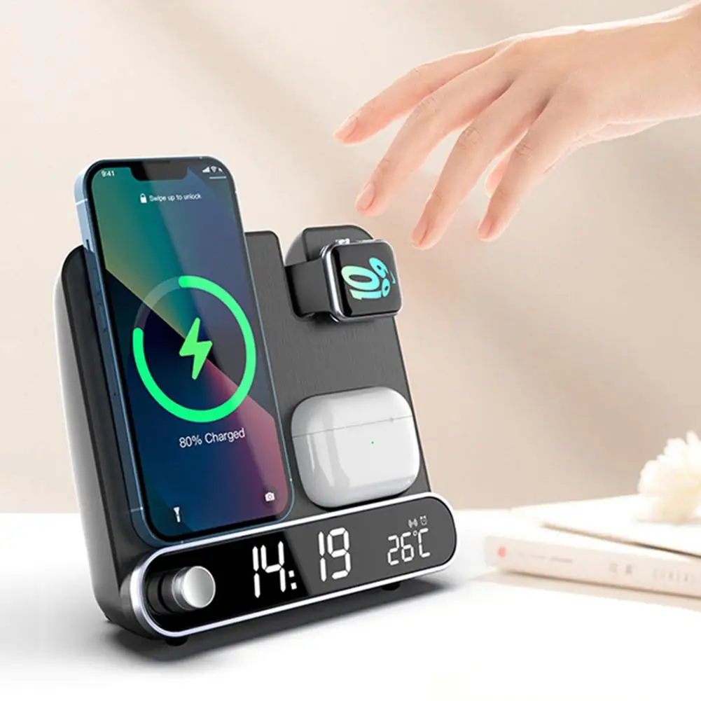 Wireless-Multifunctional-Led-Digital-Clock-15w-Fast-Charging-Dock ...