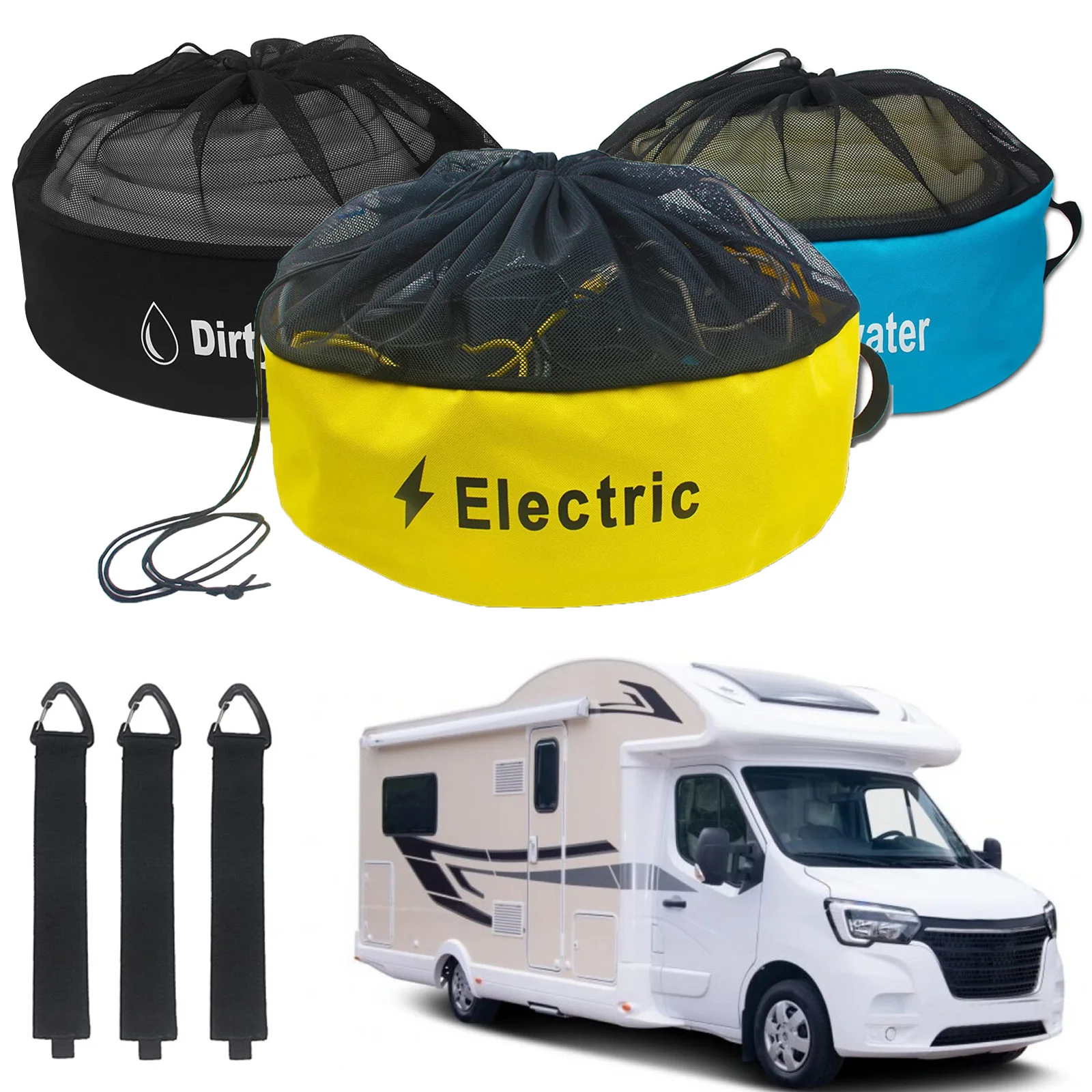 Waterproof Tools Cable Organizer Storage Bag Rv Cable Storage Bag Hoses ...