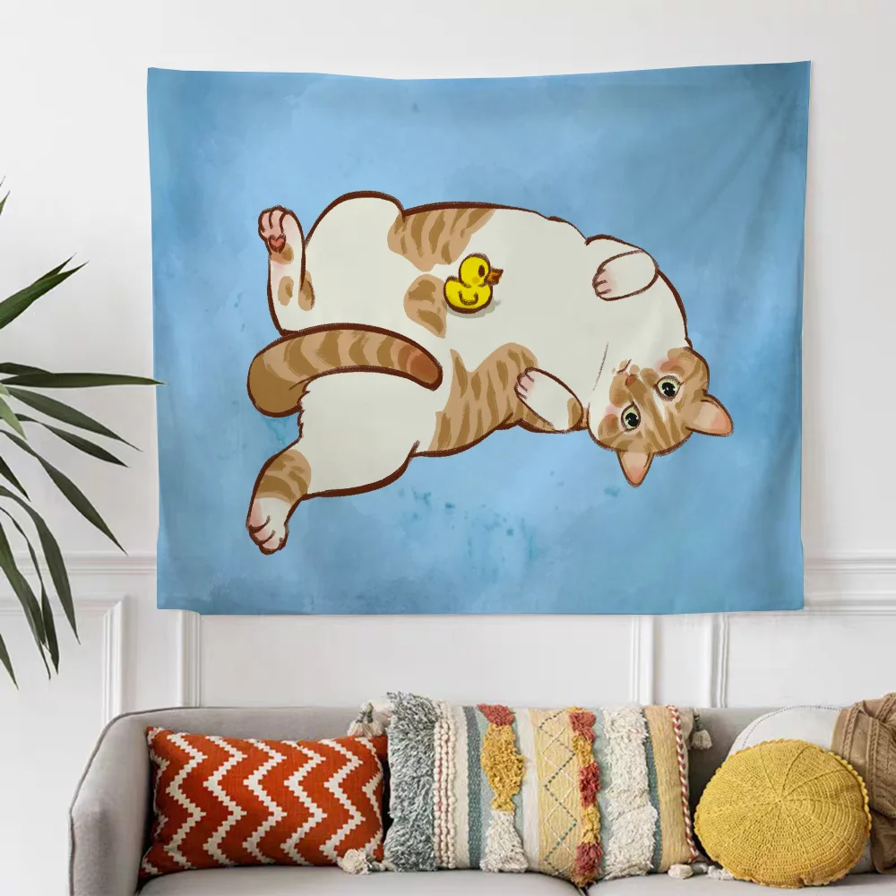Fabric-cat-Tapestry-for-Wall-Decor-Home-Decoration-Room-Decorations ...