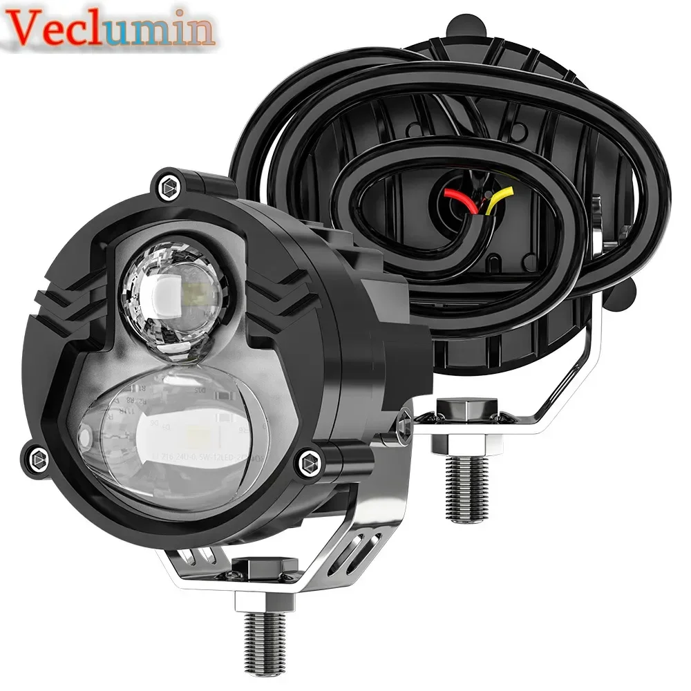 24W-Motorcycle-High-Power-Spotlight-Led-Two-Color-White-and-Yellow ...