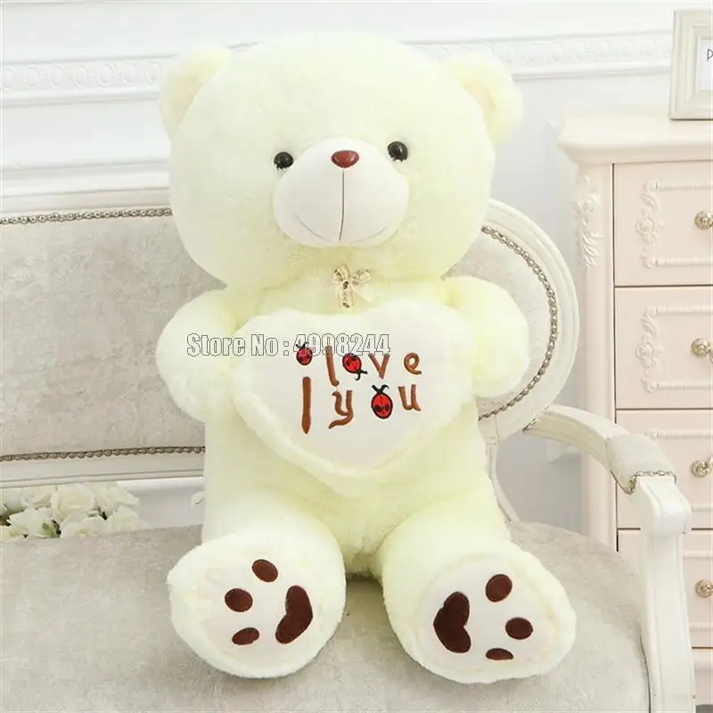 White Teddy Bear Love