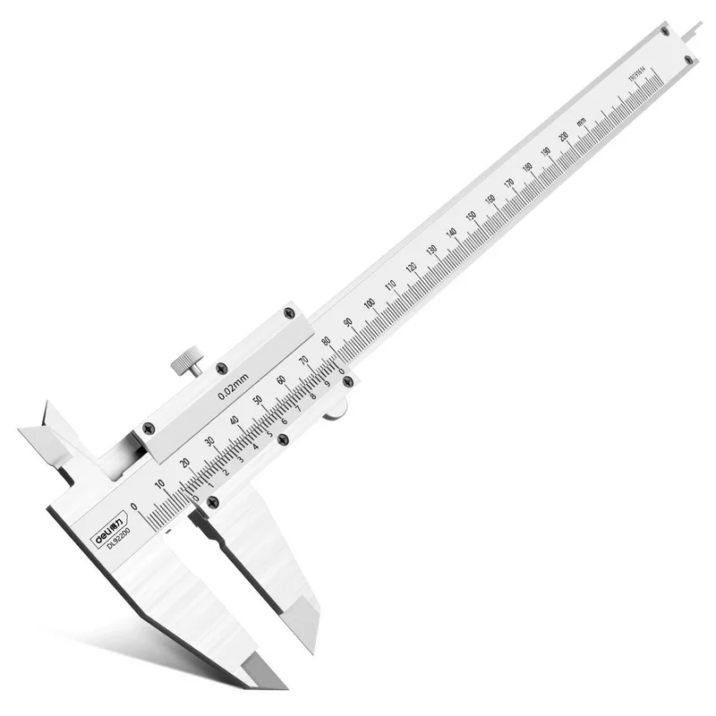 Deli-Tools-150mm-0-02mm-Carbon-Steel-Vernier-Calipers-Woodworking-Tools ...