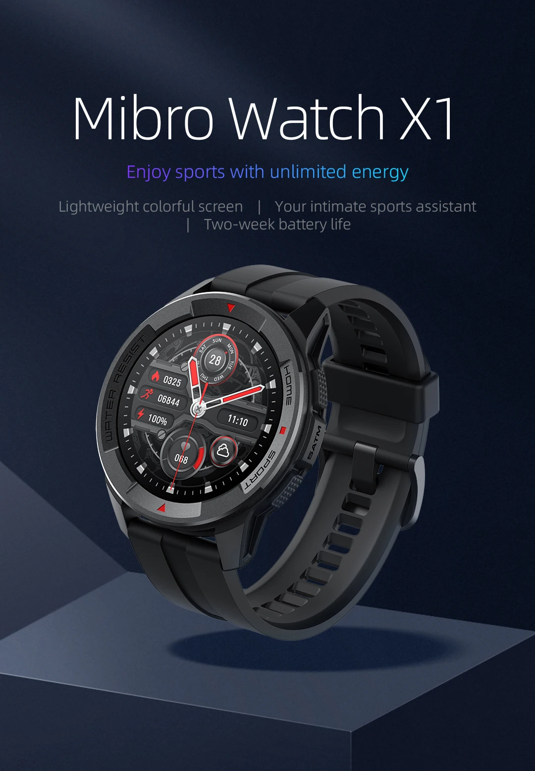 MIBRO Smartwatch Mibro X1 Negro Amoled Hd 1.3 | falabella.com