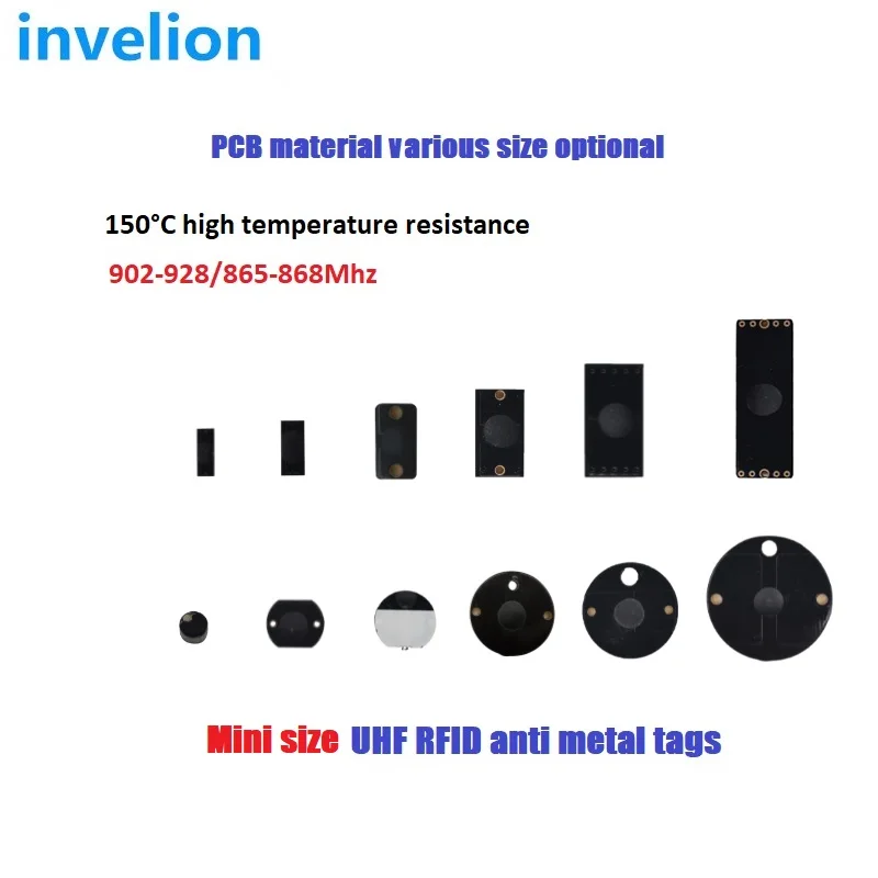 Sample Mini Size Round Diameter 10mm Uhf Rfid Metal Tags Anti-metal 10 ...