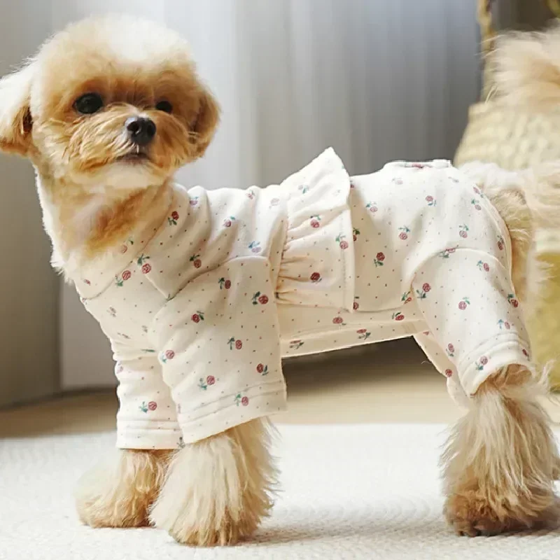 Combinaison-pyjama-pour-chien-fille-v-tements-pour-animaux-de-compagnie ...