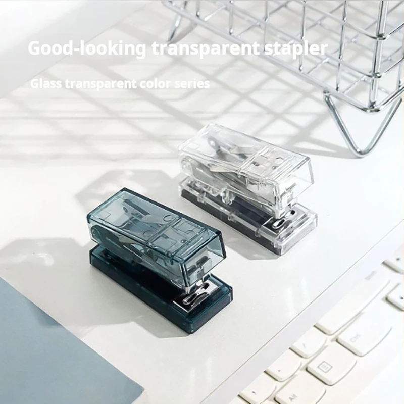 Desk Mini Stapler (without Staples), Small Stapler for Classroom ...