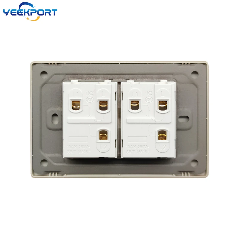 INTERRUPTEUR,4Gang 2Way Switch--Panneau Dépoli Doré Ultra Fin 2022mm ...