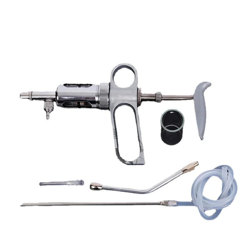 10ML-adjustable-continuous-syringe-for-animals-metal-injection-needle ...