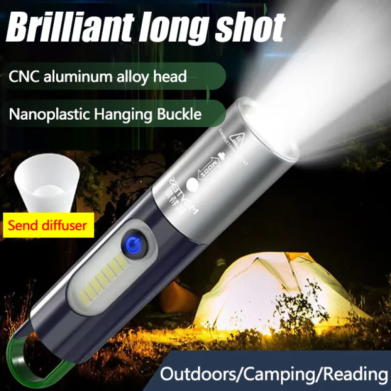 GT10-white-laser-flashlight-1-2pcs-Aluminum-Alloy-telescopic-zoom ...