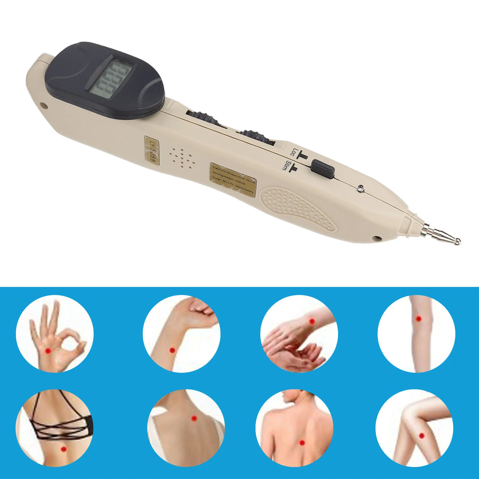 Electric-Acupoint-Massage-Pen-Meridians-Massage-Pen-Electric-Adjustable ...