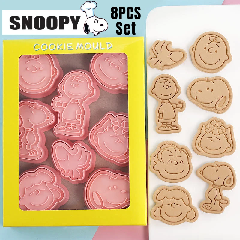 8Pcs-Snoopy-3D-Cartoon-Cookie-Cutters-Biscuit-Mold-Woodstock-Charlie ...