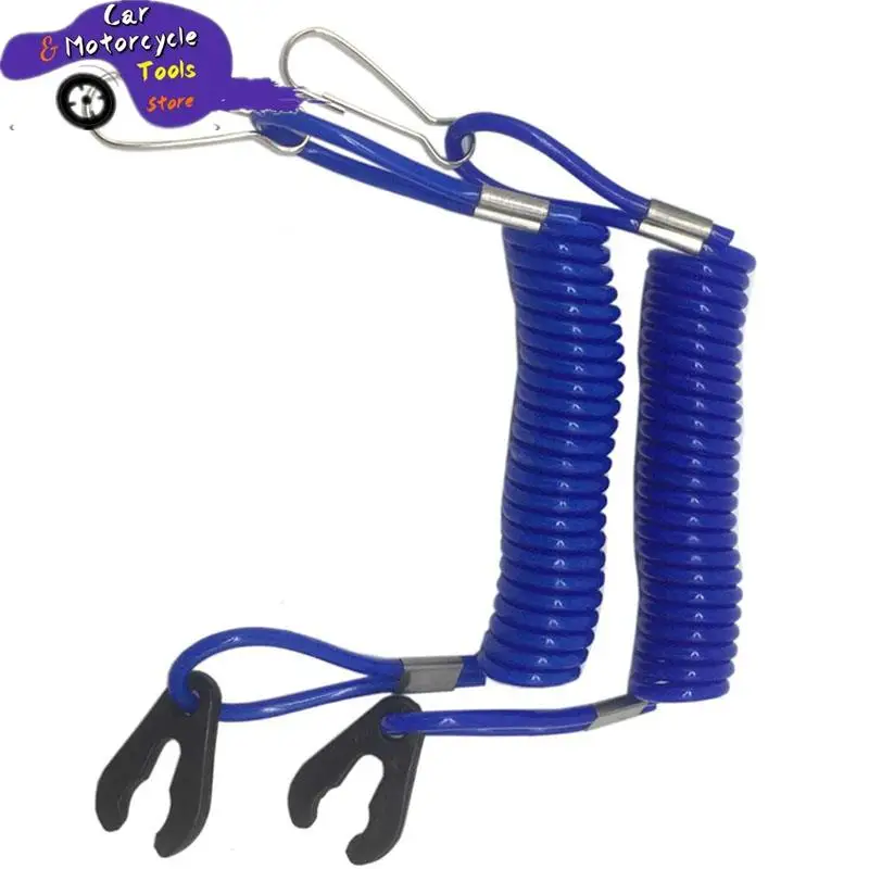 New-2Pcs-Safety-Tether-Jet-Ski-Safety-Lanyard-Tether-Cord-Boat-Outboard ...