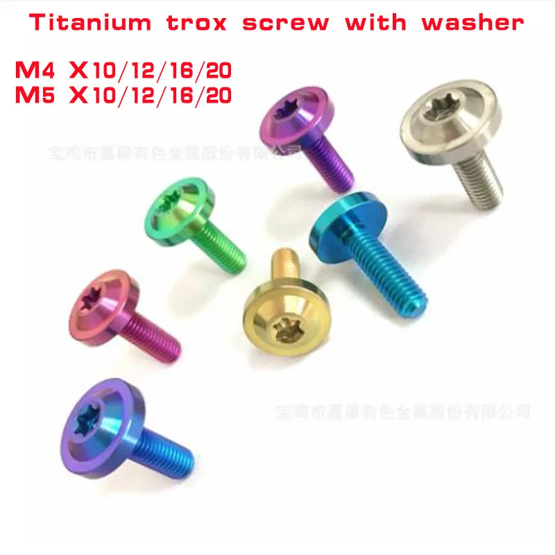 10Pcs-M4-M5-M6-TC4-Gr5-titanium-torx-Socket-Flange-Button-Head-Screws ...