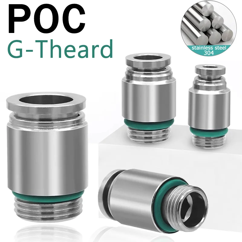 10pcs-304-Stainless-Steel-Pneumatic-Coupling-Quick-Connector-POC-G-4-6 ...