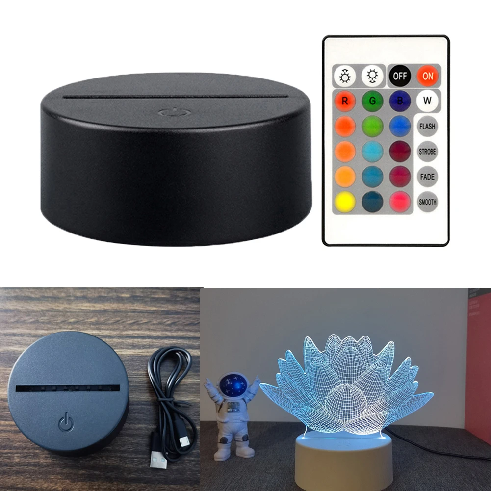 1-10PCS-Acrylic-Light-Board-Base-16-Colors-Decorative-Light-Display ...