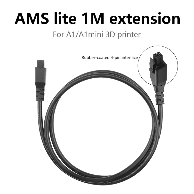 1pcs-Bambu-Lab-AMS-Lite-1M-4-pin-Extension-Cable-For-A1-A1mini-3D ...