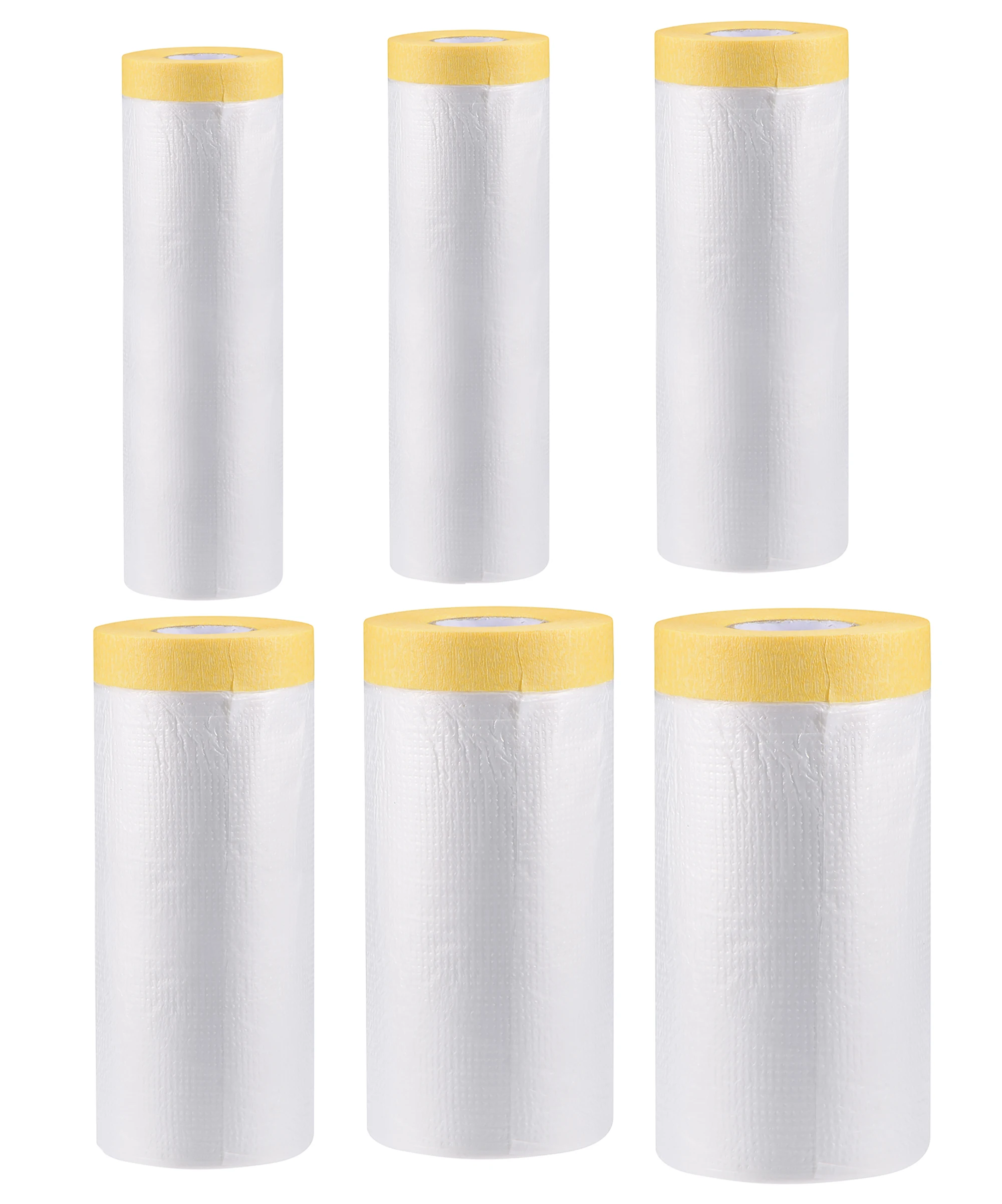 Uxcell 23M Pre-Taped Masking Film High-density PE Film Plastic Drop ...