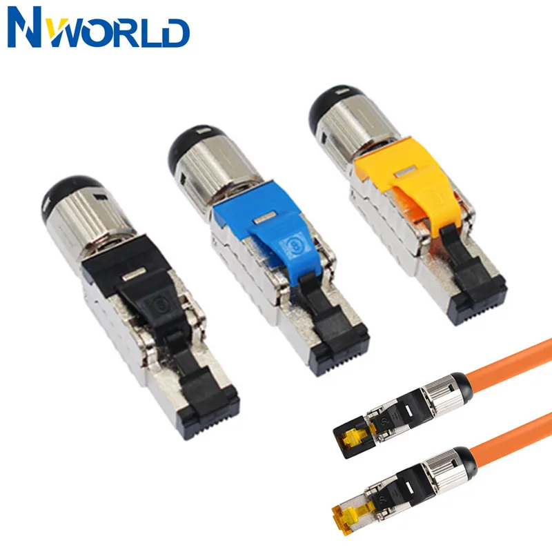 RJ45 CAT6 CAT6A Cat7 CAT8 CAT 8 Connectors Tool Free Zinc Alloy ...