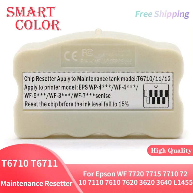 1PC-T6710-T6711-T6712-Ink-Maintenance-Box-Chip-Resetter-For-EPSON-WF ...