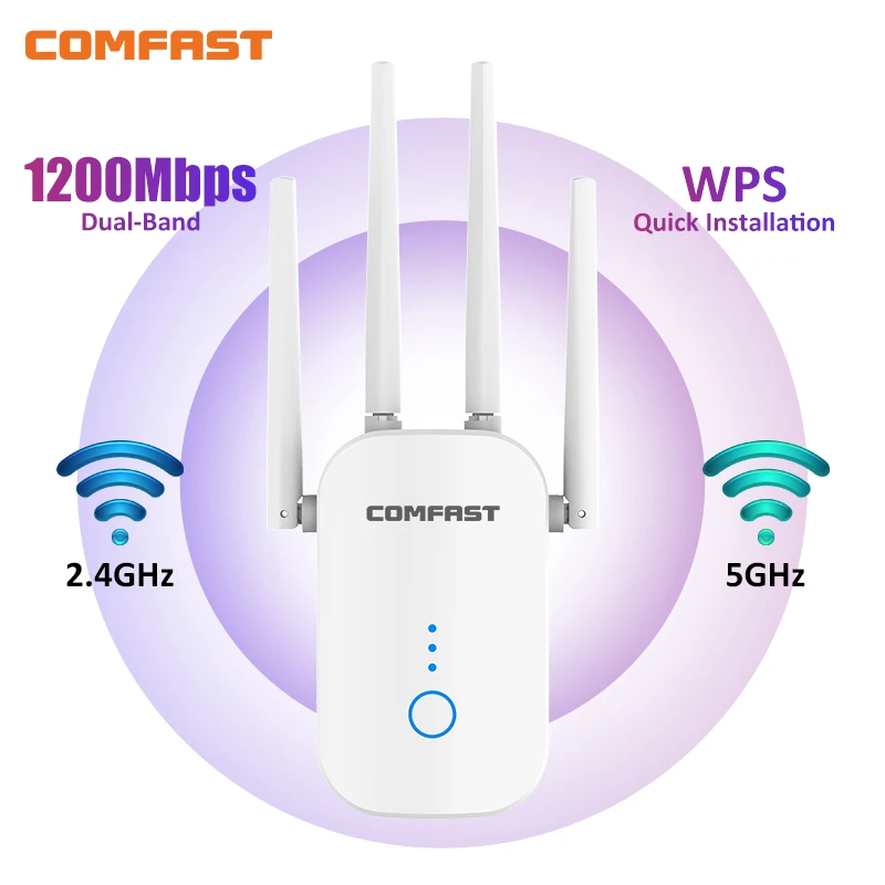 1200Mbps-Dual-Band-2-4G-5GHz-WiFi-Extender-802-11AC-WiFi-Repeater ...