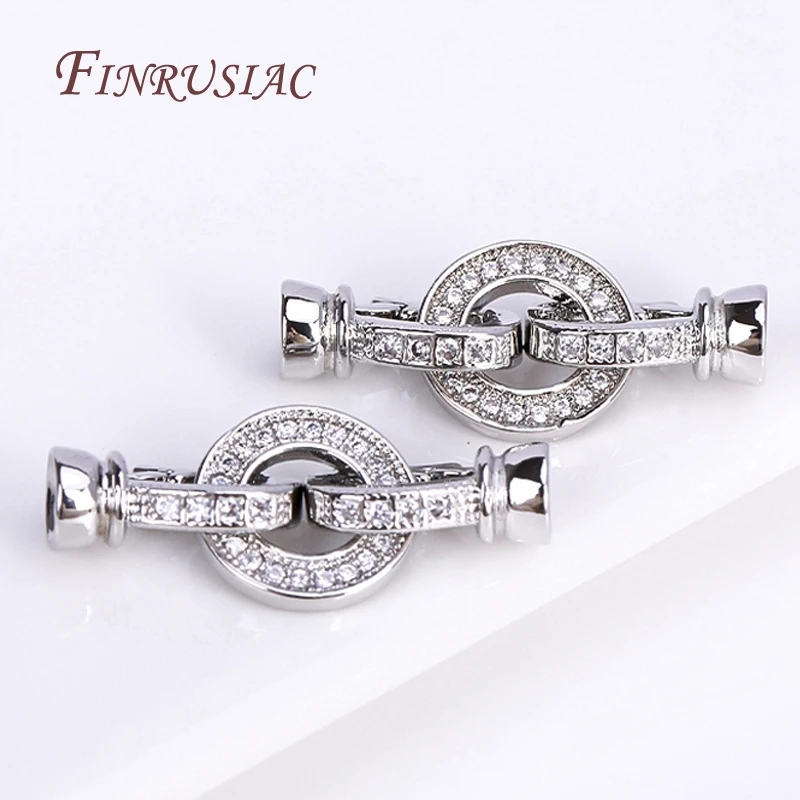 Rhodium-Plated-Creative-Round-Connector-Clasps-For-Necklace-Making ...
