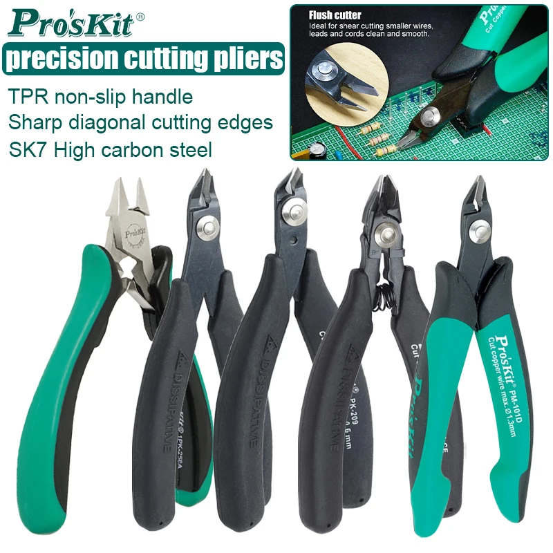 Pro'skit Precision Cutting Pliers Diagonal Cutting Pliers for Circuit ...