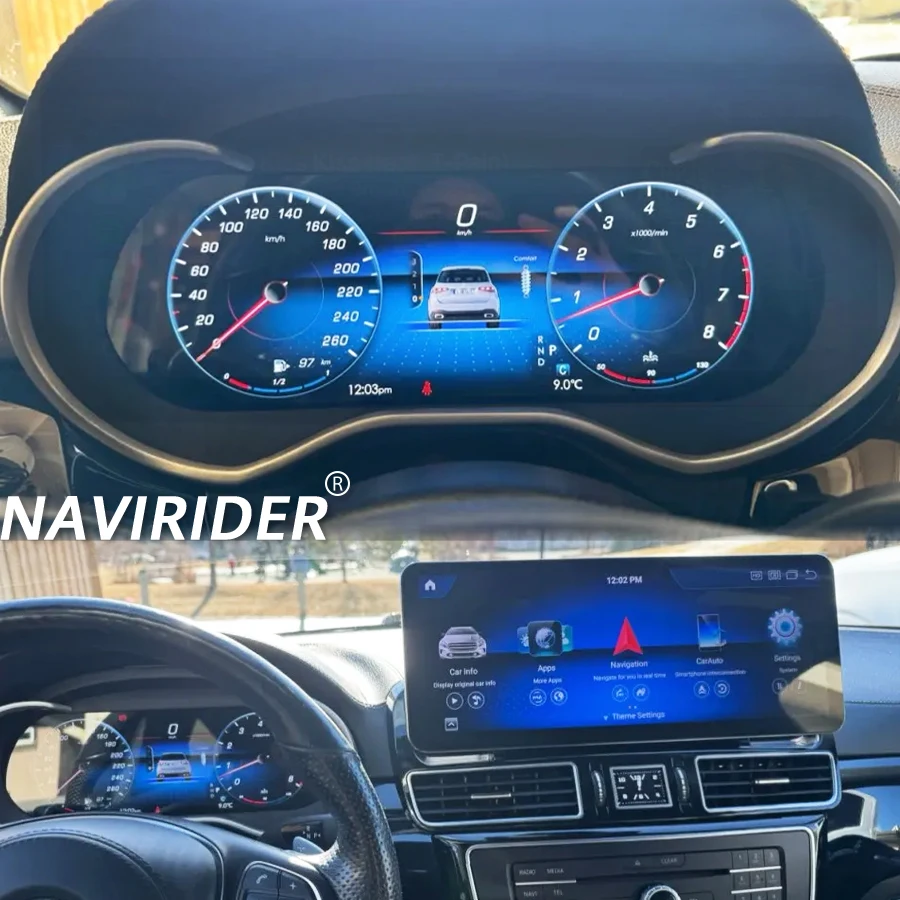 for Mercedes Benz ML GL GLE GLS X166 2012-2019, LCD Embedded Cluster ...