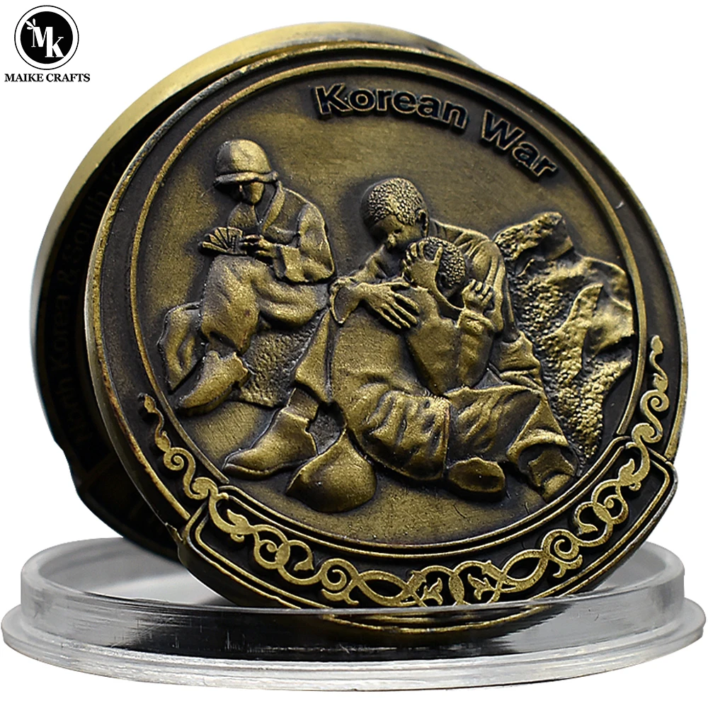 Moneda-de-desaf-o-de-Guerra-de-Corea-Medalla-paralela-Vintage-de-Metal ...