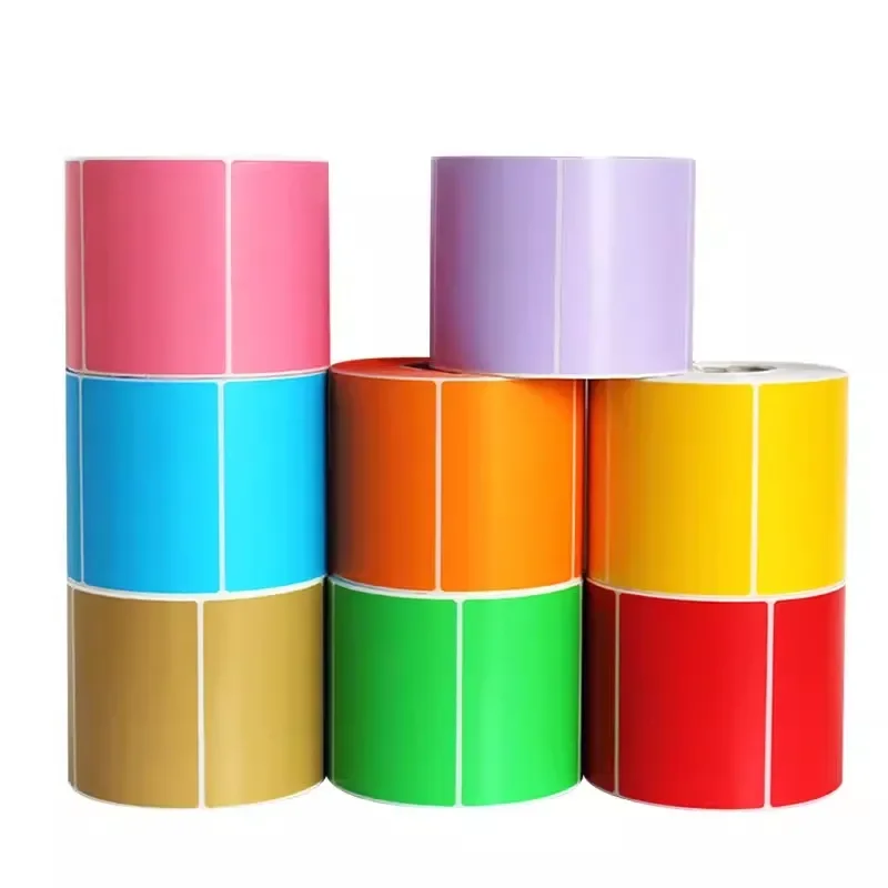 Color Thermal Label Paper Code Price Label Thermal Printer Roll ...