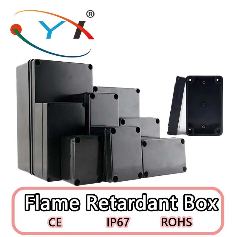 Plastic Waterproof Box ABS Flame-Retardant Outdoor Waterproof Junction ...