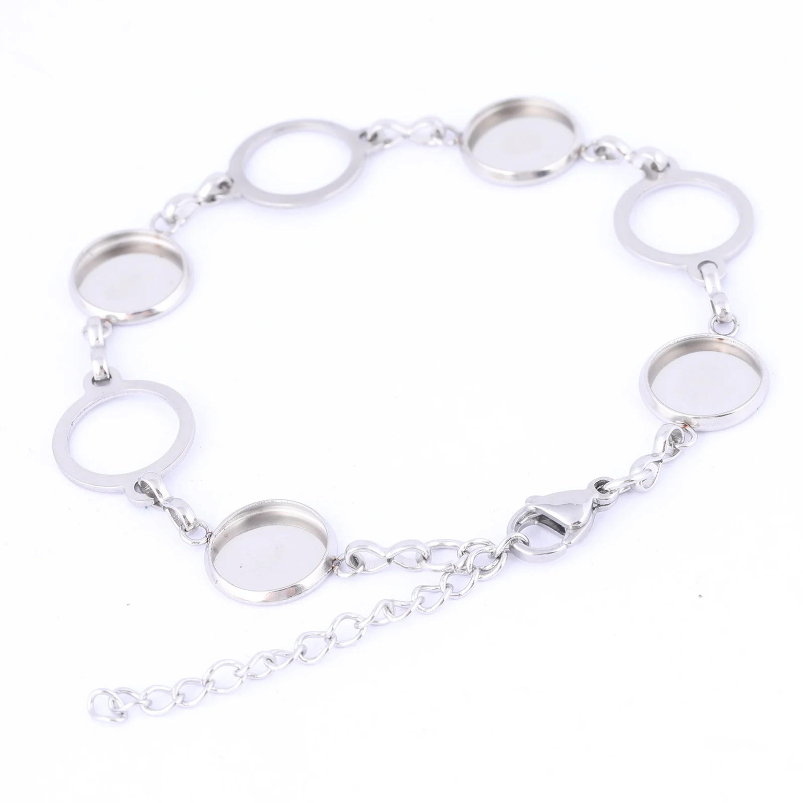 Pulsera redonda de cabujón de 5 piezas y 10mm, Base de ajuste, pulseras ...