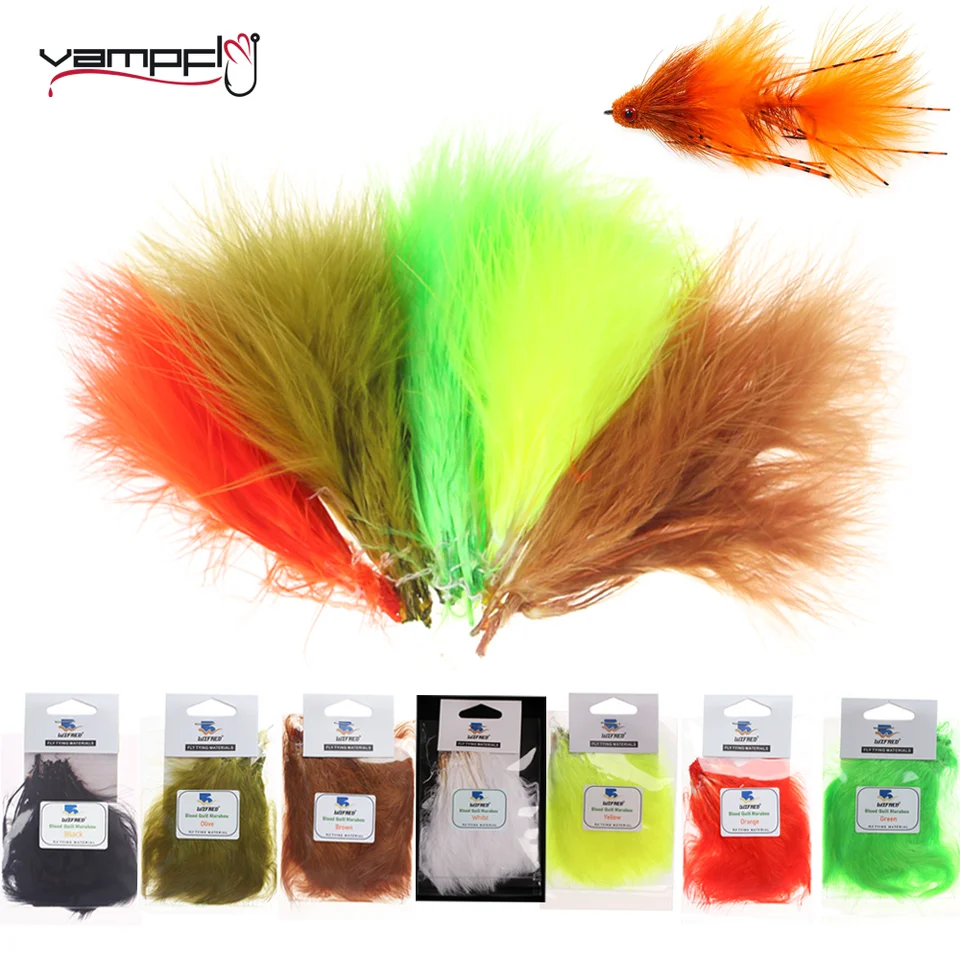 Materiali Pesca Mosche Tigofly 80 Pz Di Piume Marabù Per Pesca A Mosca ...