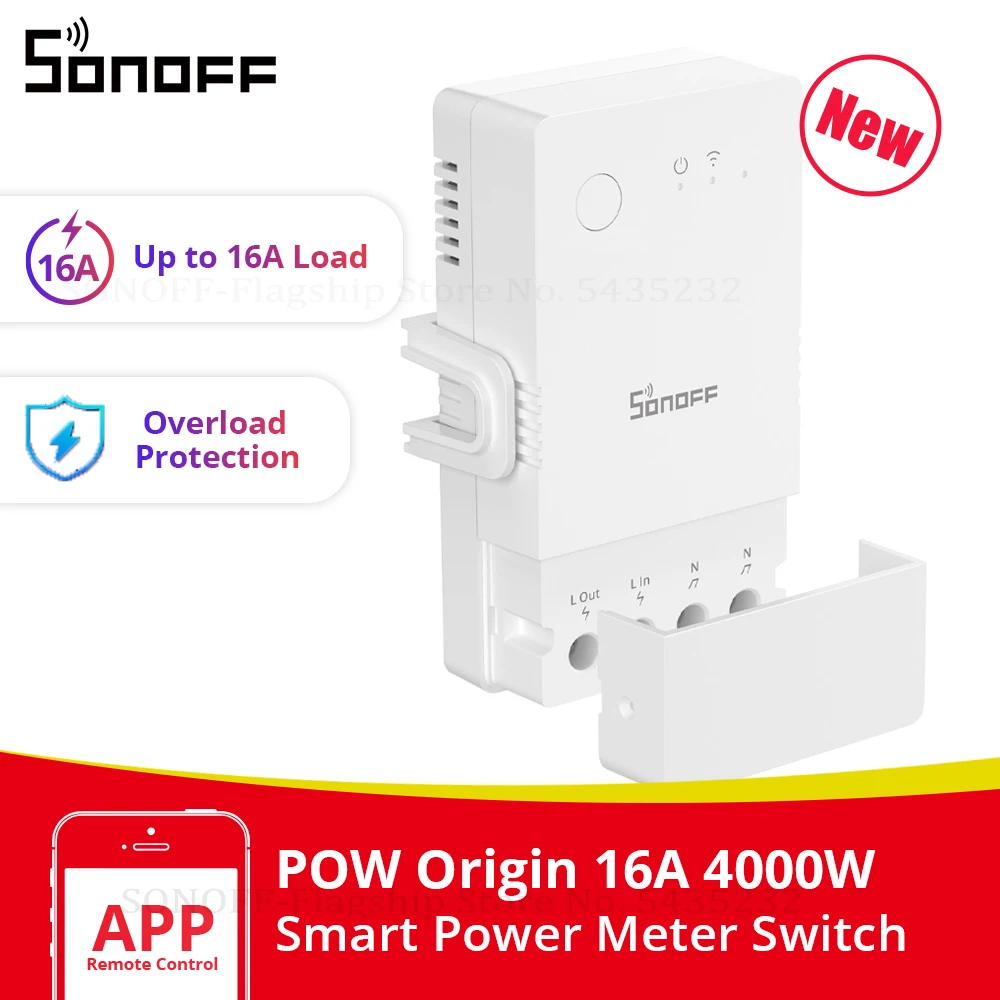 SONOFF-POW-Origin-16A-Power-Meter-Switch-Overload-Protection-Energy ...