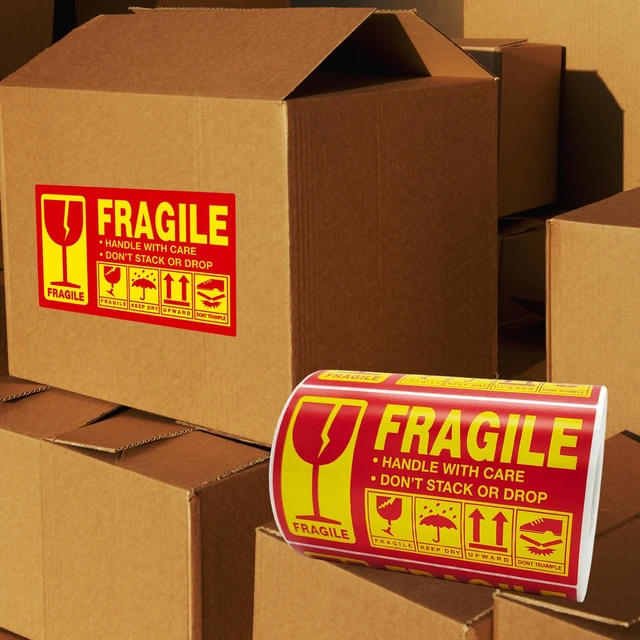 Fragile Box Label