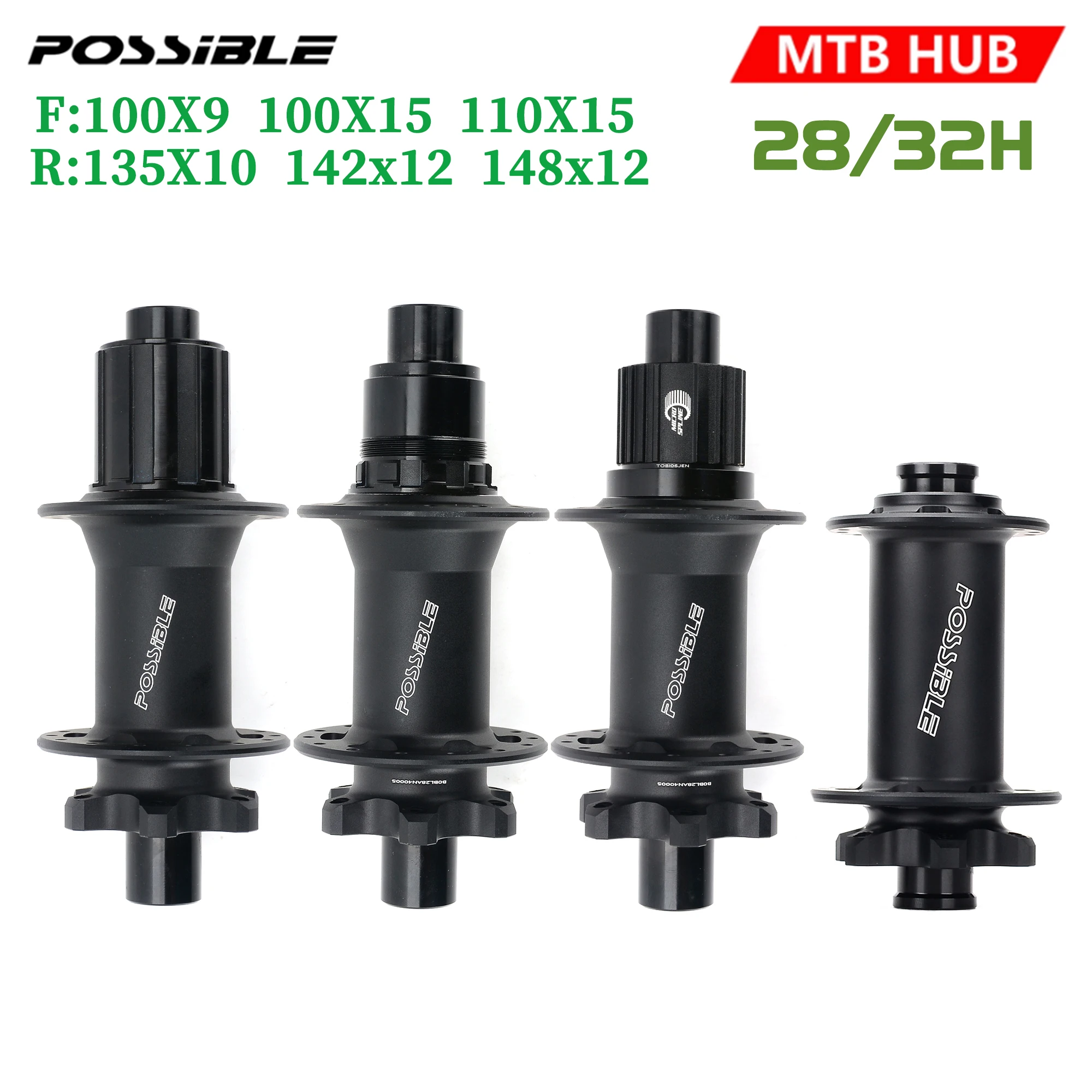 Bicycle-Hub-POSSIBLE-M350-Mountain-Bike-Hub-HG-MS-XD-28-32-Holes-6-Disc ...