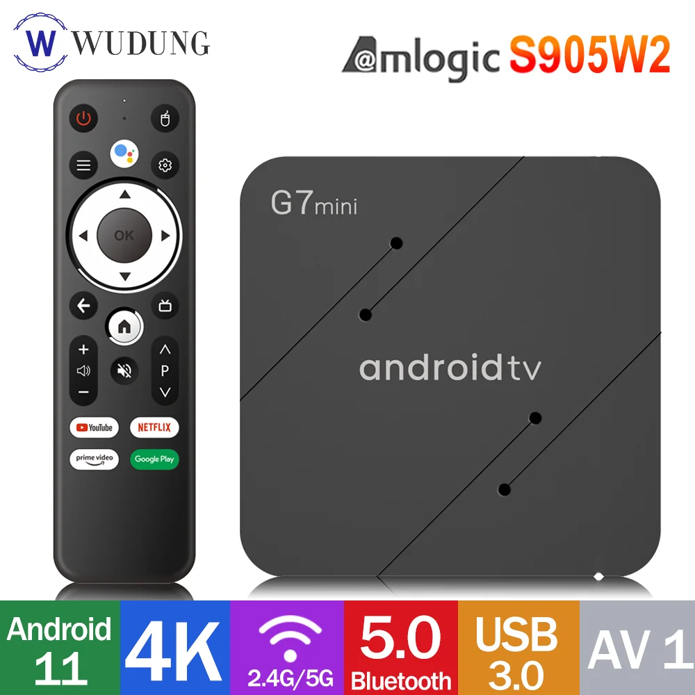 Orijinal iATV G7 MINI Amlogic S905W2 akıllı TV kutusu BT5.0 Android11 ...